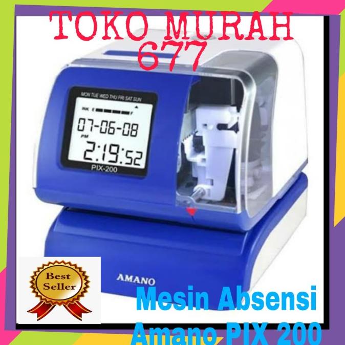 Jual Amano Pix-200/Time Stamp/Mesin Absen Karyawan/Absensi Kartu/Check ...