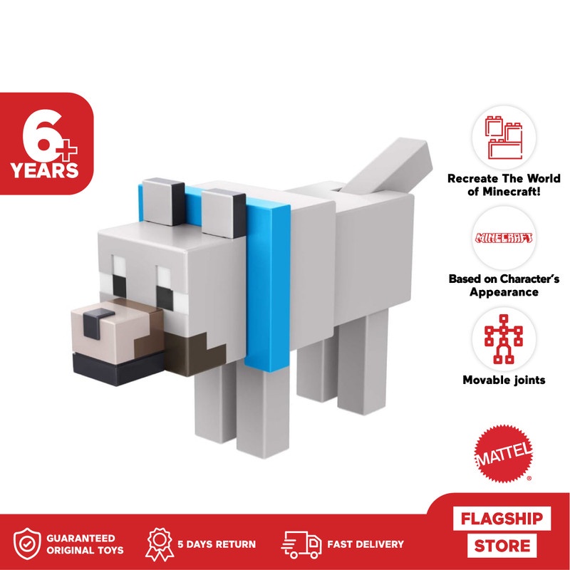 Jual Minecraft Wolf Figure - Mainan Action Figure | Shopee Indonesia