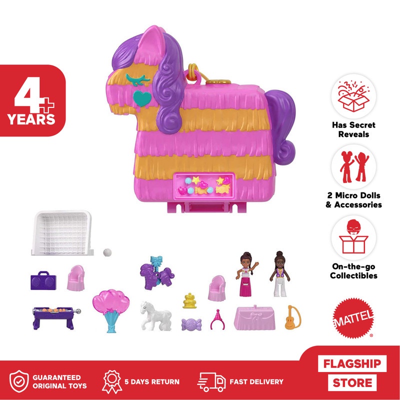 Jual Polly Pocket Pinata Party Compact - Mainan Boneka Anak perempuan ...