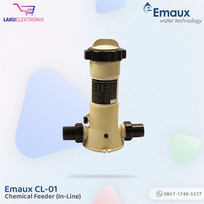 Jual Chemical Feeder In-Line 2kg Emaux CL-01 Chlorine Tablet Dispenser ...