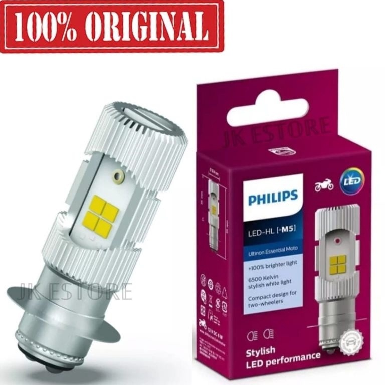 Jual TREND TERBARU Lampu Depan Motor LED PHILIPS M5 6500K 12 Volt 6 ...