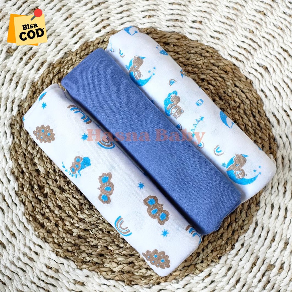 Jual Bedong Pernel Bayi Baru Lahir Motif Lucu Seri Denim Blue- Juragan ...