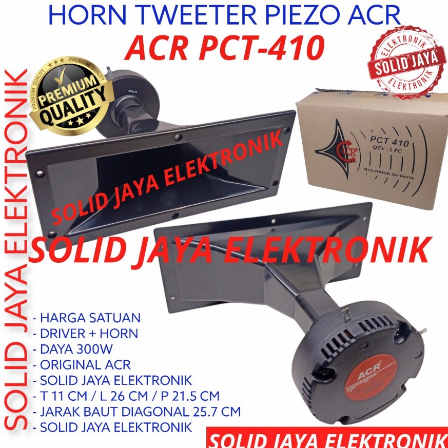 Jual TERPERCAYA TWEETER KOTAK ACR HORN 300W PCT-410 PIEZO PIEZZO TWITER ...