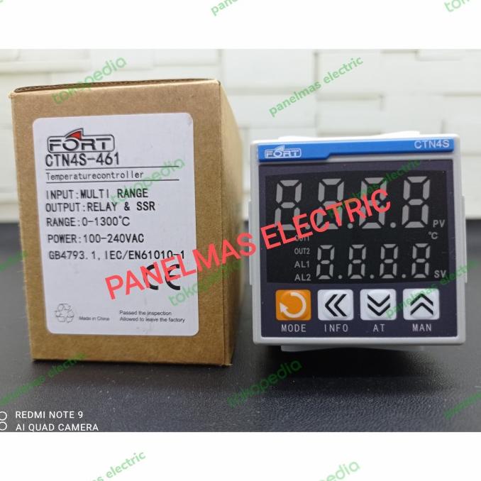 Jual Temperature Control Digital CTN4S 48x48 Fort temperatur kontrol ...