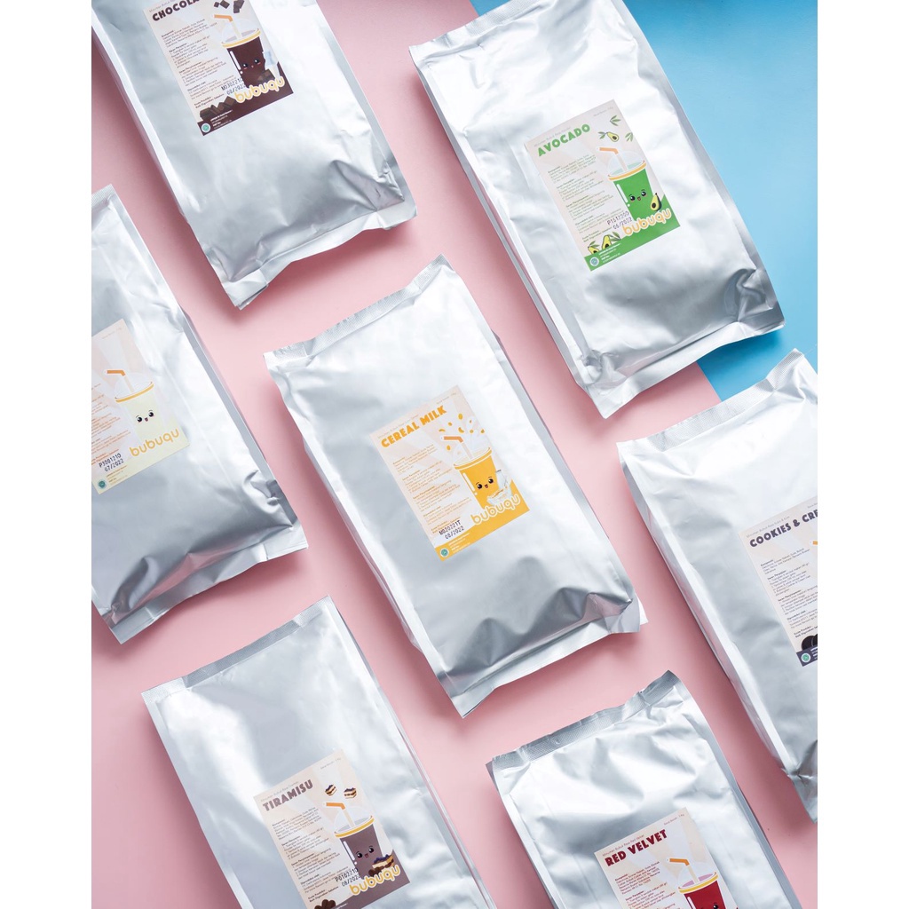 Jual JBGY3206 100gr Bubuqu Minuman Bubuk Semua Rasa - Taro Coklat Red ...