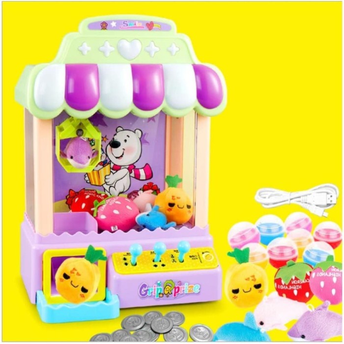 Jual Mainan anak mesin capit boneka candy catcher mainan claw machine ...