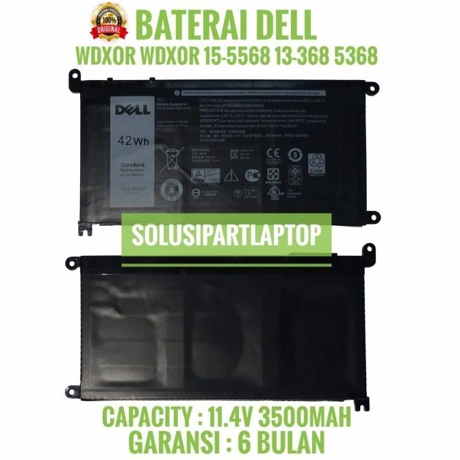 Jual Baterai Dell Latitude 3480 3580 3488 3490 42Wh Wdx0R Wdxor Fw8Kr ...