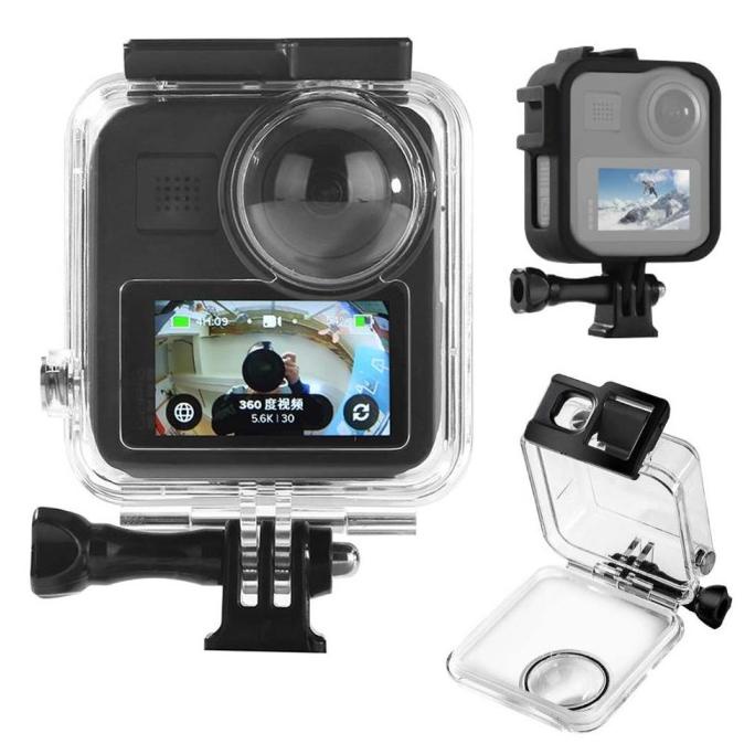 Jual Telesin Waterproof Housing Case for GoPro Max Camera - Underwater ...