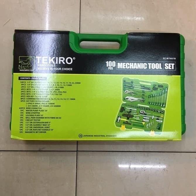 Jual Tekiro Mechanic Tools Set 100 Pcs / Mekanik Tool Set Box Plastik | Shopee Indonesia
