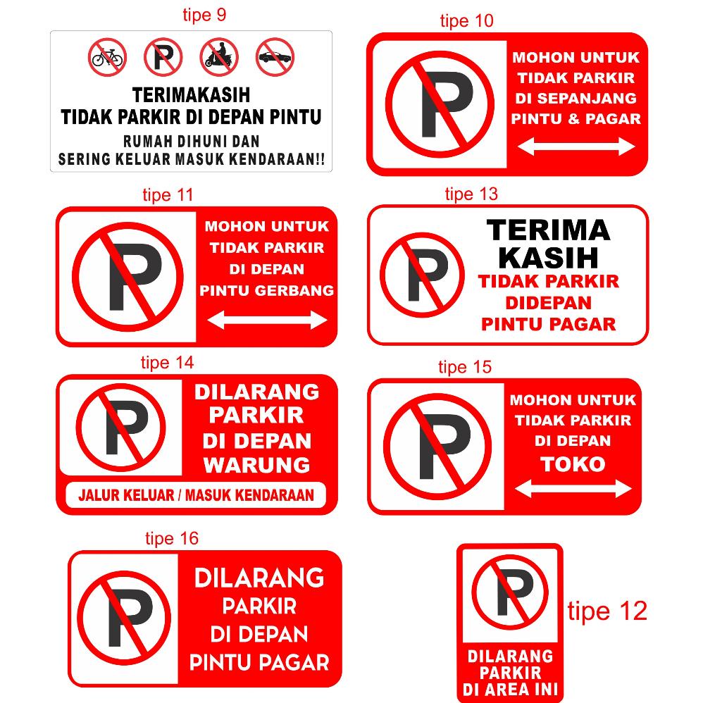 Jual Promo Akrilik Custom Dilarang Parkir Signage Plang Rambu Rubah ...