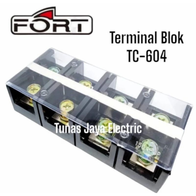 Jual Terminal Blok TC-604 4Pole 60A FORT | Shopee Indonesia