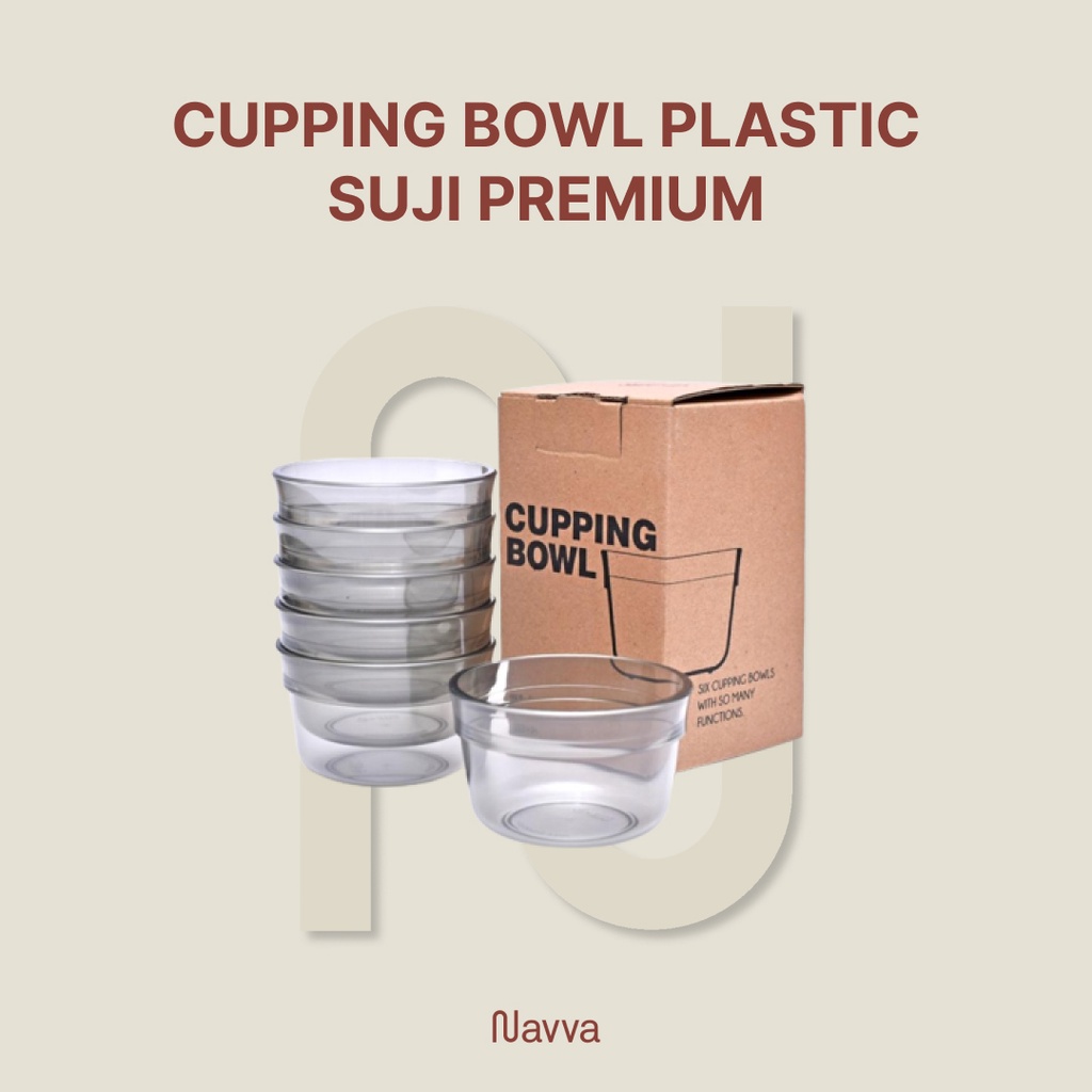 Jual Coffee Sensory Cupping Bowl Plastic SUJI Premium White / Grey ...