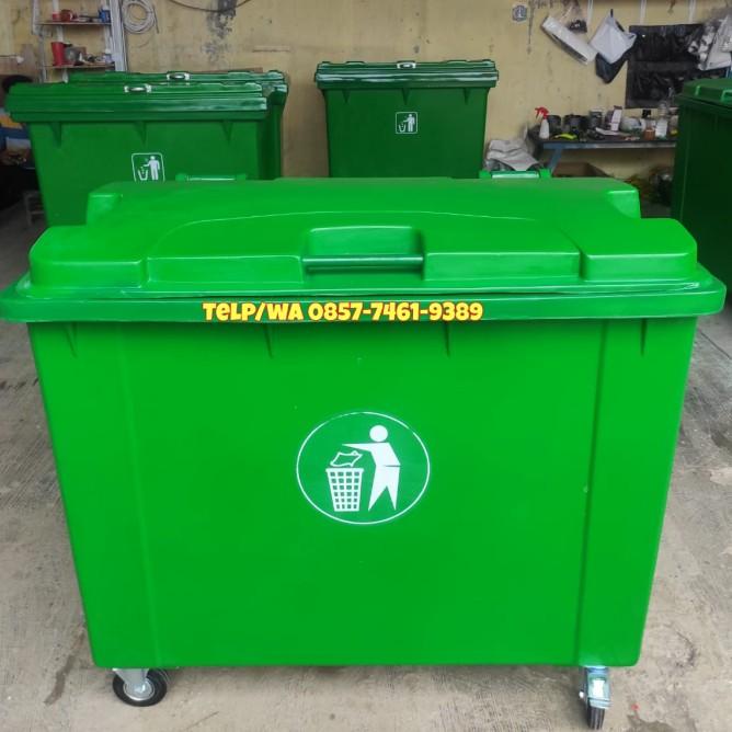 Jual Tempat Sampah Besar-Tong Sampah Besar-Bak Sampah Besar Fiber 660 Liter | Shopee Indonesia