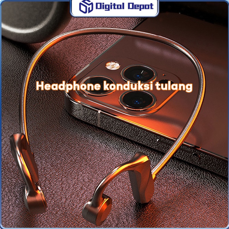 Jual Siap Kirim.. Digital Depot Open Ear headset Earphone Bluetooth 5.0 Air Conduction USA ...
