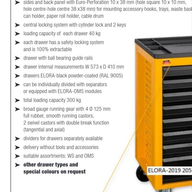 Jual Tool Box Elora 1220L-7 Roller Tool Cabinet Super Caddy 7 Drawer. | Shopee Indonesia