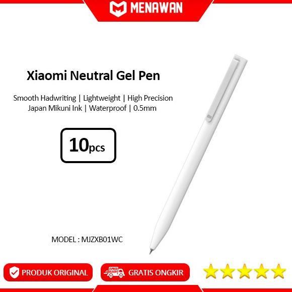 Jual Xiaomi Neutral Gel Pen Mikuni Ink Gel Japan Pulpen Pena Pack 10 ...