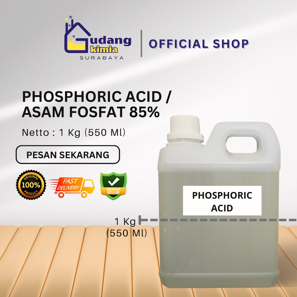 Jual H3PO4 / Asam Fosfat 85% Food / Phosphoric Food Grade 1 Kg | Shopee Indonesia