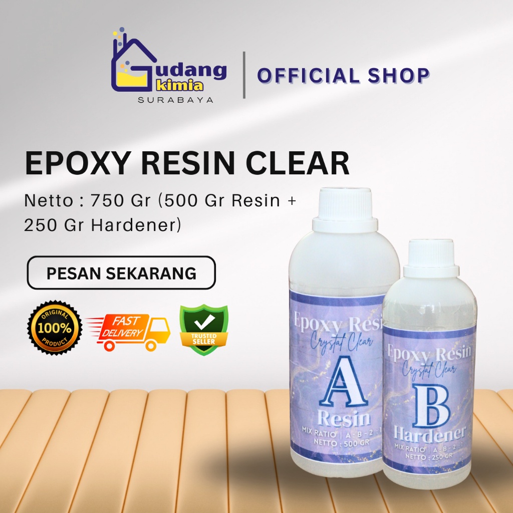 Jual Epoxy Resin / Epoxy Resin Bening 750 Gram | Shopee Indonesia