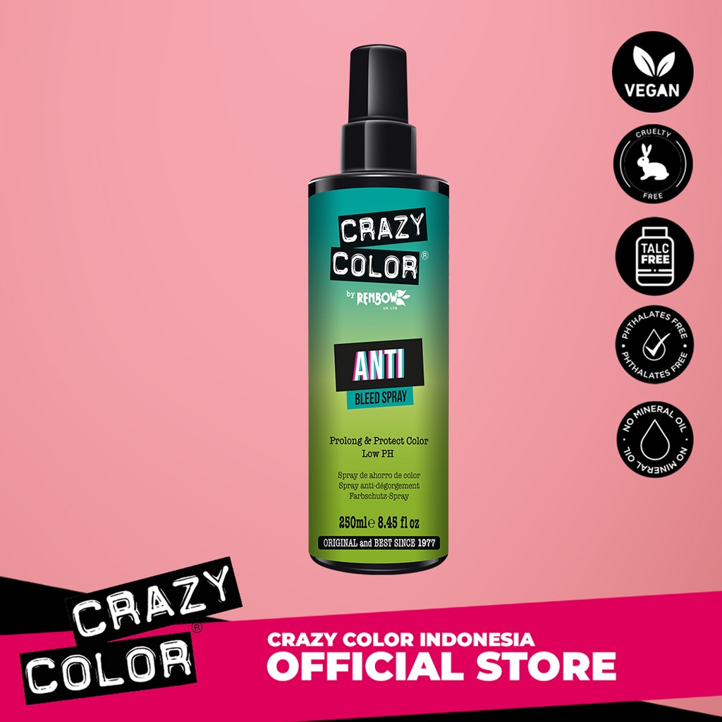Jual Crazy Color Anti Bleed Spray Pencegah Luntur Warna Rambut dan ...