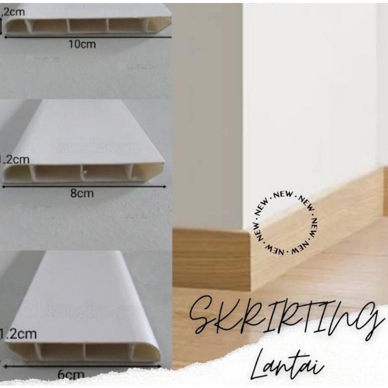 Jual Plin Pvc / List Plank Pvc / Plint Pvc Isi 2.4 Meter Per Batang ...