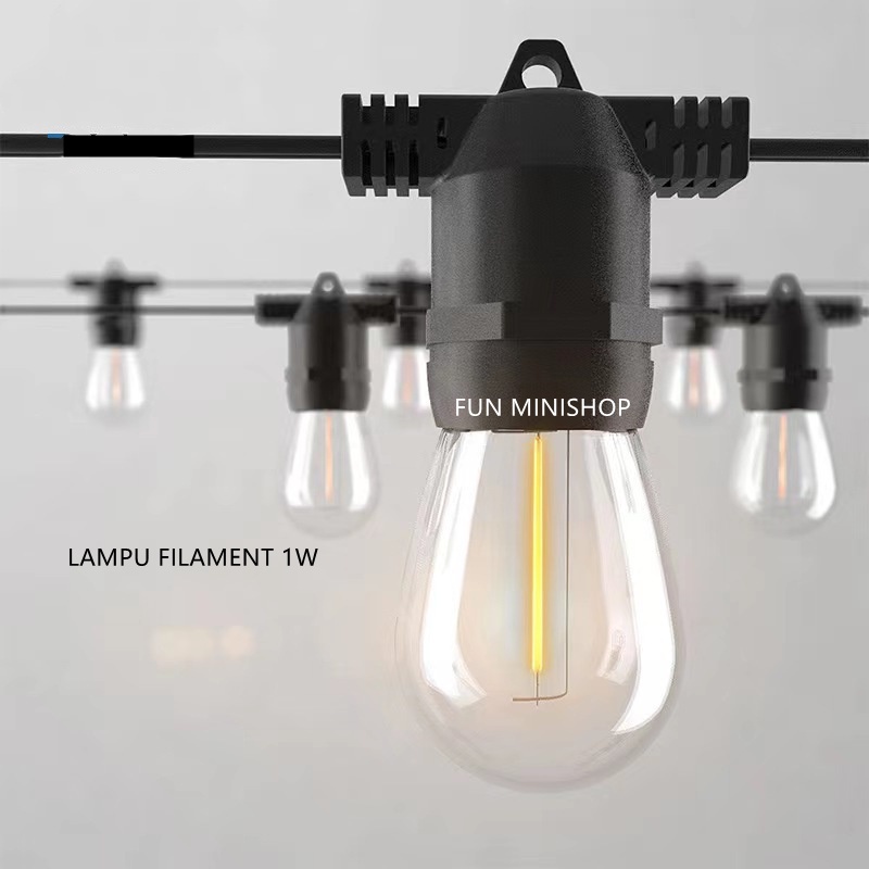 Jual LAMPU FILAMENT LED S14 LAMPU CAFE LAMPU DECOR BOHLAM EDISON ...