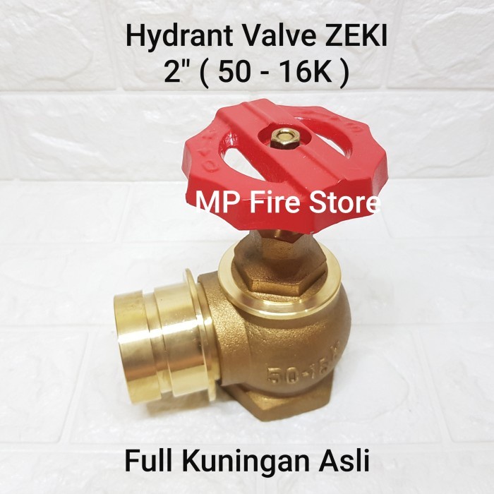 Jual Kran Hidran Hydrant Valve Pemadam Zeki 2 In 16K Full Kuningan ...