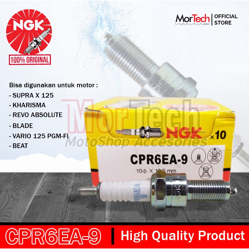 Jual Busi NGK Asli Spark Plug Pro Res CPR6EA-9 Kharisma Supra X 125 ...