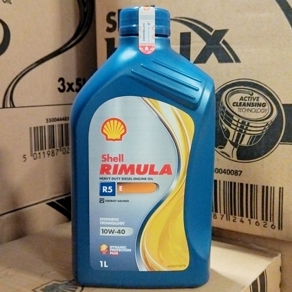 Jual OLI MESIN MOBIL DIESEL HEAVY DUTY SHELL RIMULA R5 E 10W-40 1 LITER ...