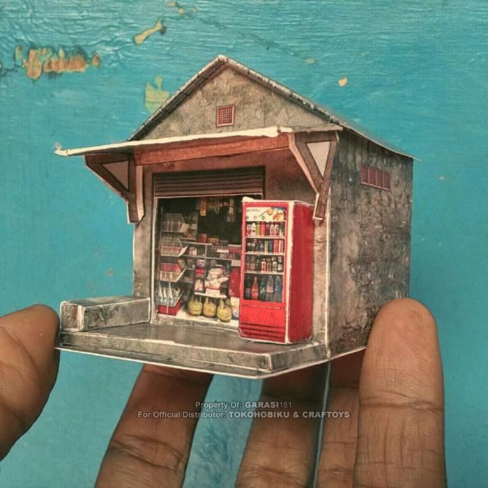 Jual Miniatur Toko Diorama Toko Diorama Papercraft Skala 1/64 -Miniatur ...