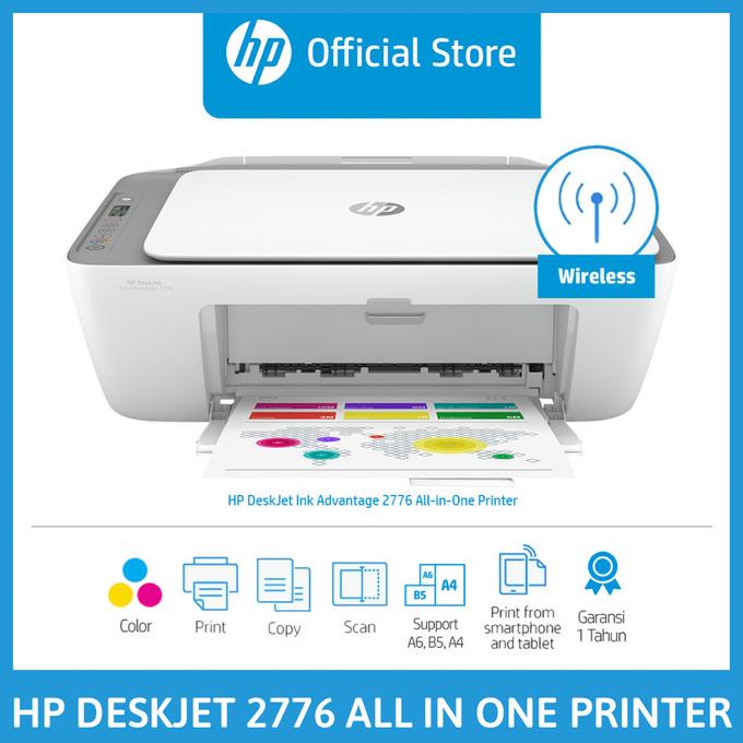 Jual HP Deskjet Ink Advantage 2776 All In One Printer Wireless Bluetooth | Shopee Indonesia