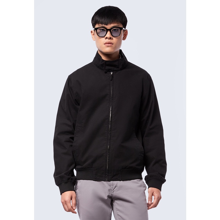 Jual Executive High Neck Zipped Jacket Black | Shopee Indonesia