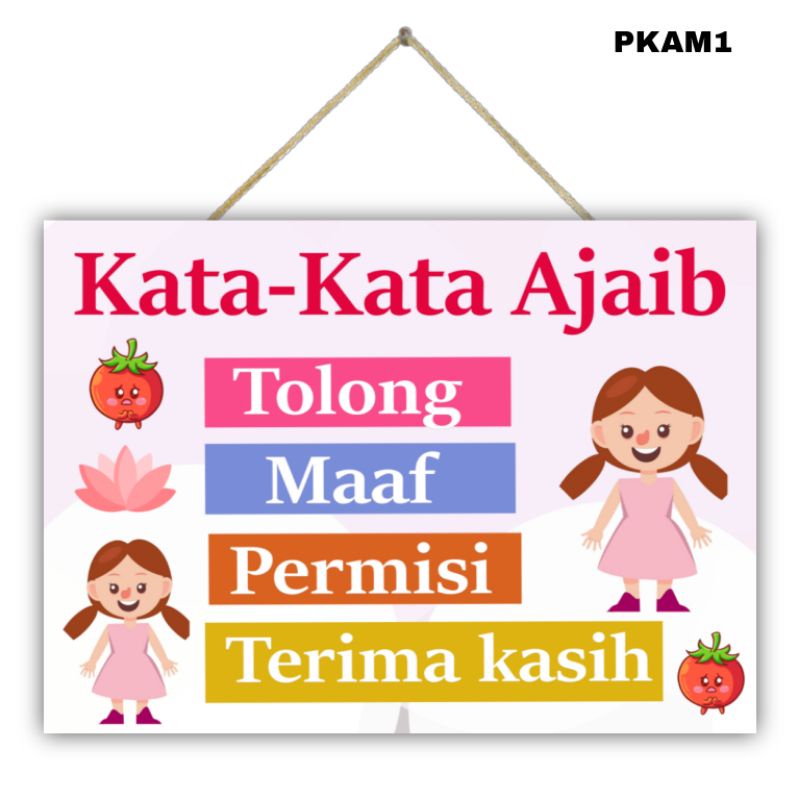 Jual COD ☑️ Hiasan dinding Poster KATA KATA AJAIB gantungan dinding ...