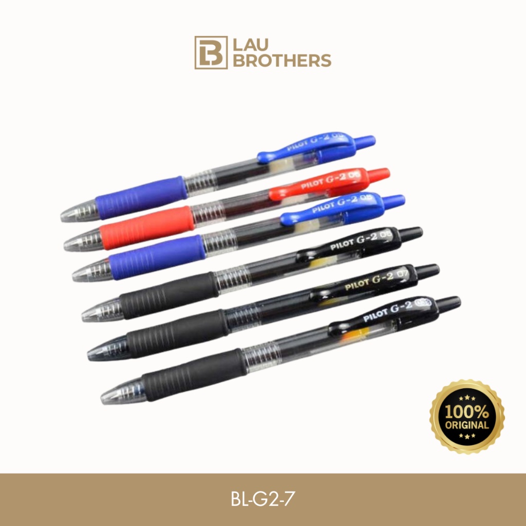Jual Pulpen Pilot G-2 Gel Ink Ballpoint Pen 0.7mm (BL-G2-7) (1LSN/12PCS ...