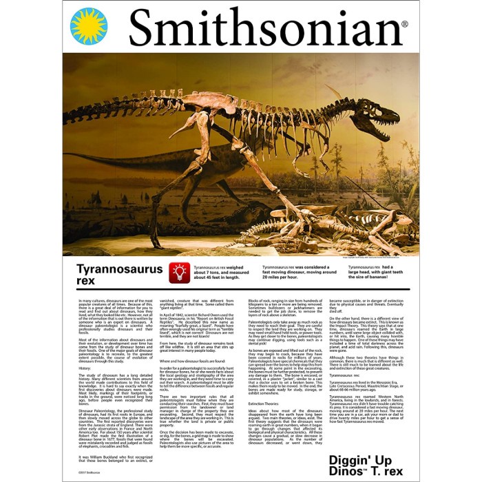Jual DISKON SPESIAL SMITHSONIAN STEM DIGGIN' UP DINOSAURS T-REX SCIENCE ...