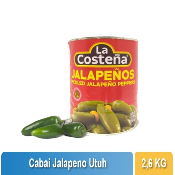 Jual LA COSTENA - GREEN PICKLED JALAPENO PEPPERS 2,6 KG / DALAM KALENG ...