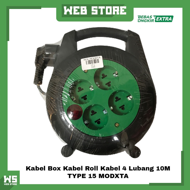 Jual Kabel Box Kabel Roll Kabel Gulung 4 Lubang 10 Meter TYPE 15 MODXTA ...