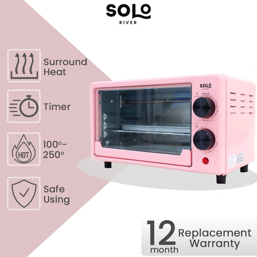 Jual SALE SOLO RIVER Oven Listrik Tombol Analog 12 L-800 Watt Stainless ...
