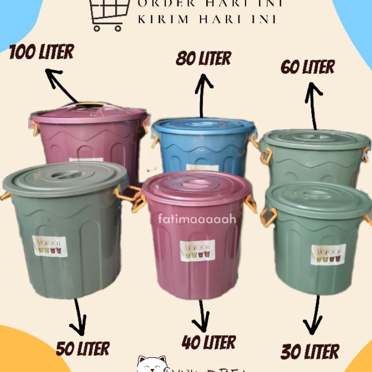 Jual Readystock GREAT MAROON - EMBER + KRAN / EMBER PLASTIK 30 40 50 60 80 100 Liter | Shopee ...