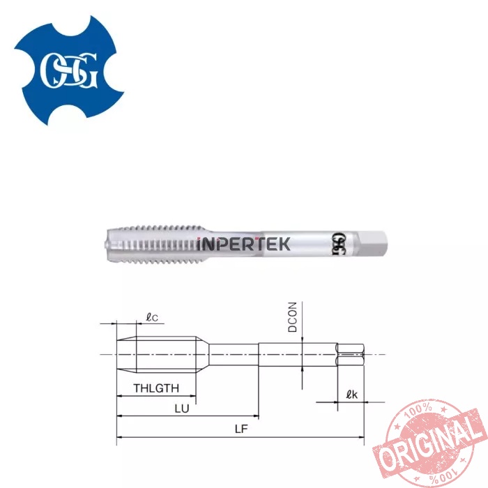 Jual Hand Tap M16 HSS HT OSG Handtap Tangan M 16 Pointed Lurus Ulir ...