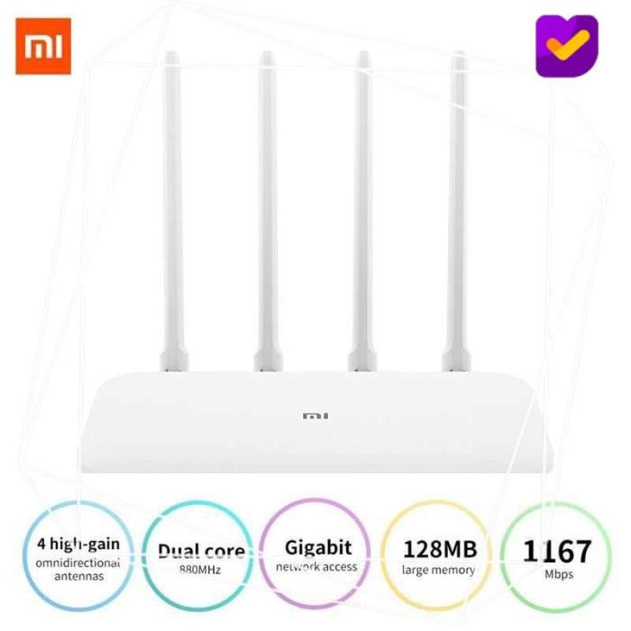 Jual Xiaomi Mi Router 4A Gigabit Edition Dual Core AC1200 4 Antena | Shopee Indonesia