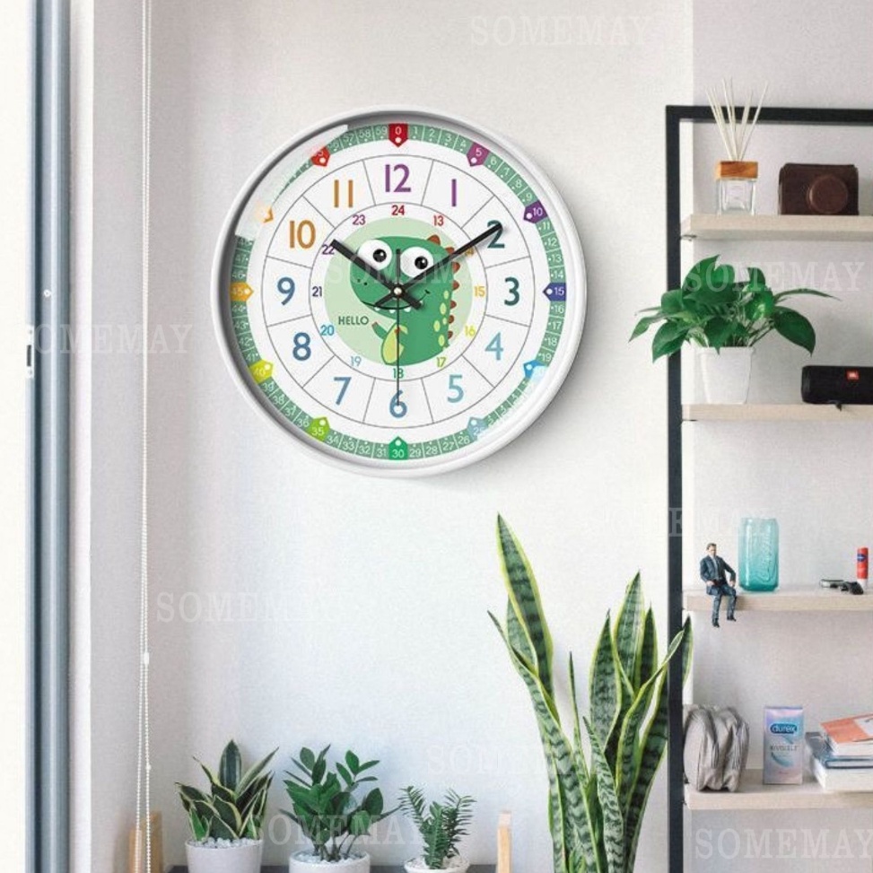 Jual ・ MF SOMEMAY Jam dinding edukasi anak M18 / Jam dinding aesthetic ...