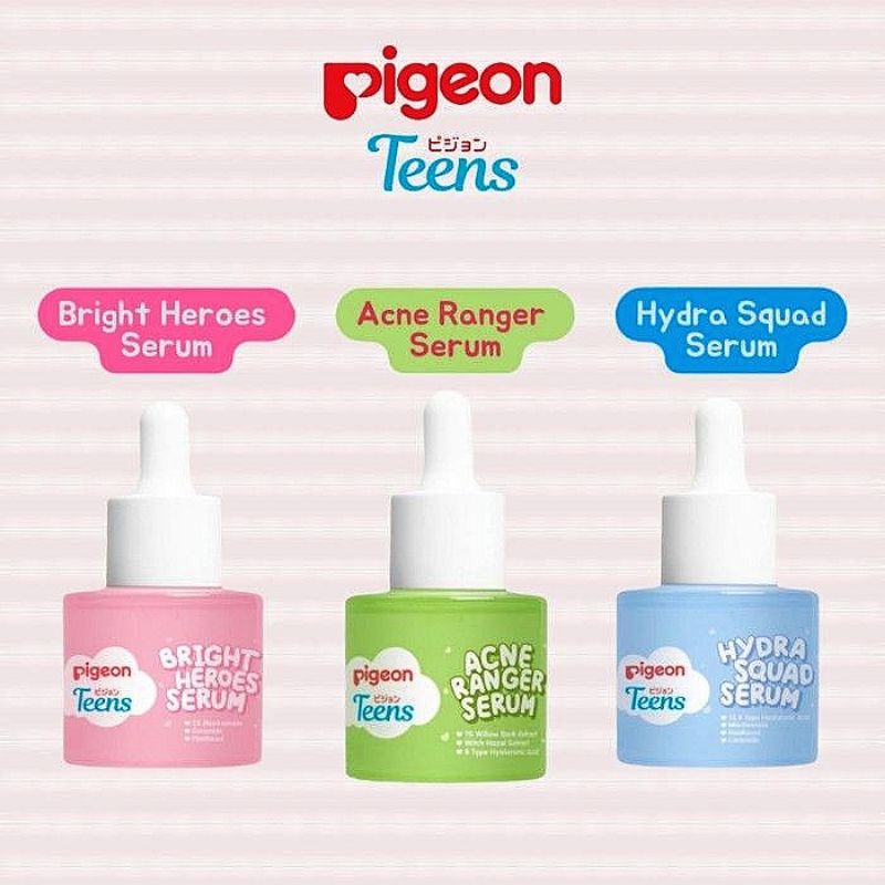 Jual PIGEON TEENS SERUM / HYDRA SQUAD SERUM / ACNE RANGER SERUM ...
