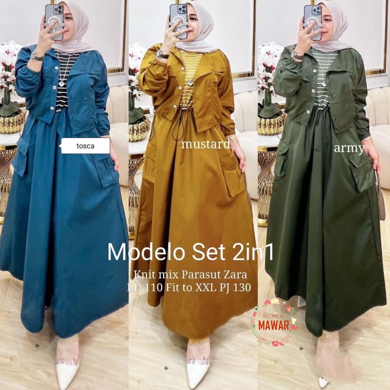 Jual modelo set 2 in 1 | Shopee Indonesia