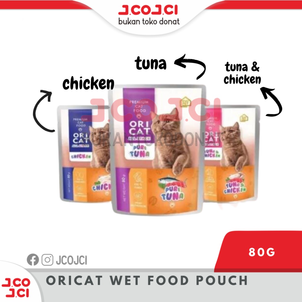 Jual Ori Cat Pouch / Oricat Sachet 80 g - Makanan Kucing | Shopee Indonesia