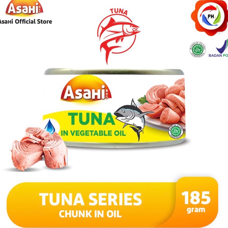 Jual BDKB9839 Terbaru Asahi tuna kaleng 185g dalam minyak- daging UTUH ...