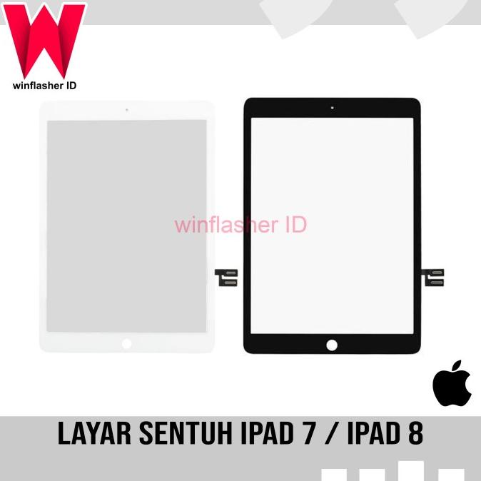 Jual Layar Sentuh Touch Screen Ipad 7 / Ipad 8 Digitizer Hitam & Putih ...