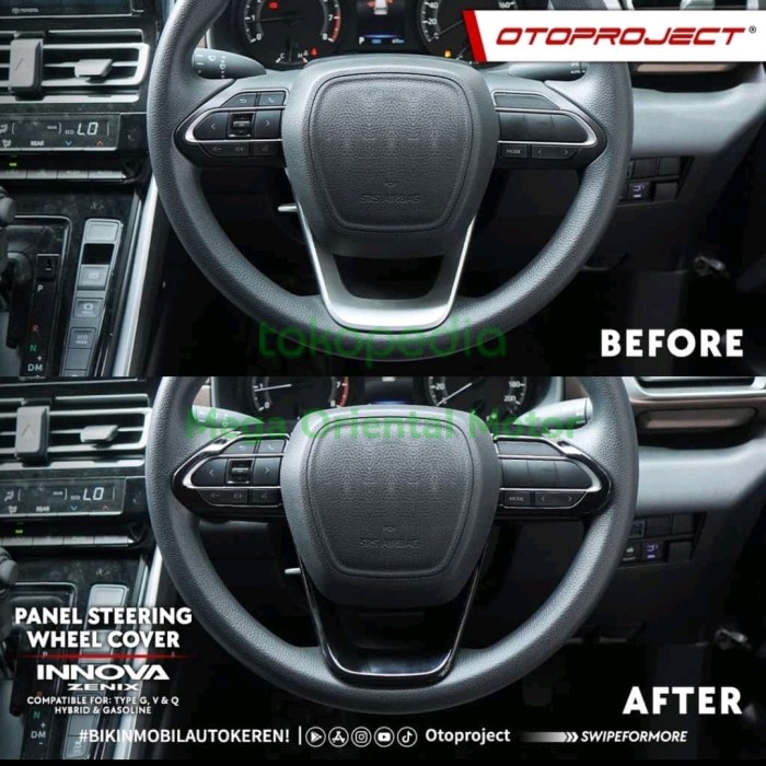 Jual Panel Steering Wheel Otoproject Innova Zenix 2023 | Shopee Indonesia