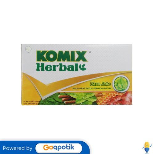 Jual KOMIX HERBAL RASA JAHE 15 ML BOX 6 SACHET | Shopee Indonesia