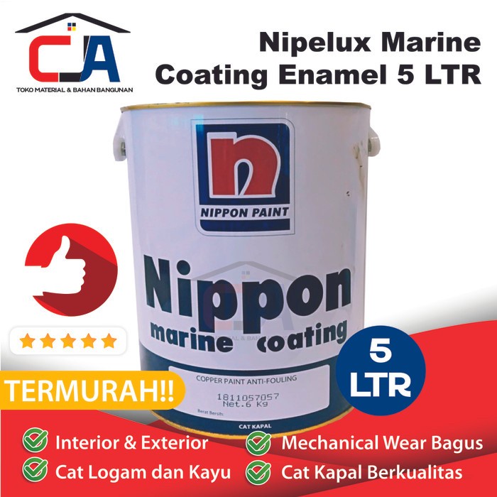 Jual Cat Kapal Nippon Primer Nippelux Enamel Marine Coating 5 KG | Shopee Indonesia