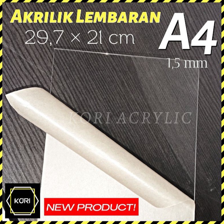 Jual 7.7 Brand Akrilik Acrylic Lembaran A4 1,5 mm Bening 29,7 x 21 cm | Akrilik Potong | Akrilik ...